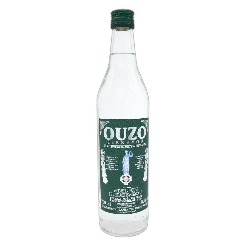 Ouzo Katsaros Tyrnavou 37,5% Alk 700ml – Anna Panteras Delifood